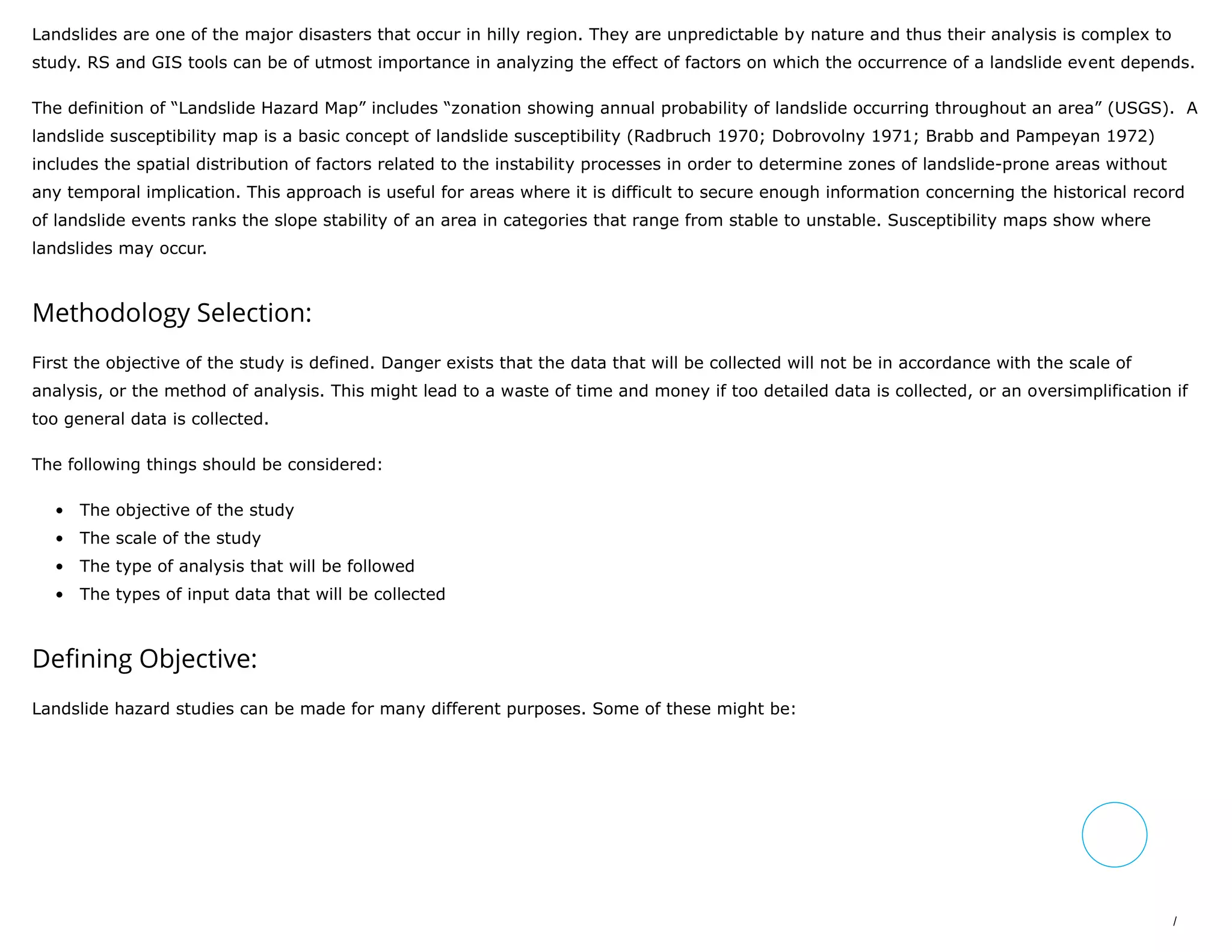 Gis and remote sensing tools to analyze landslides | PDF