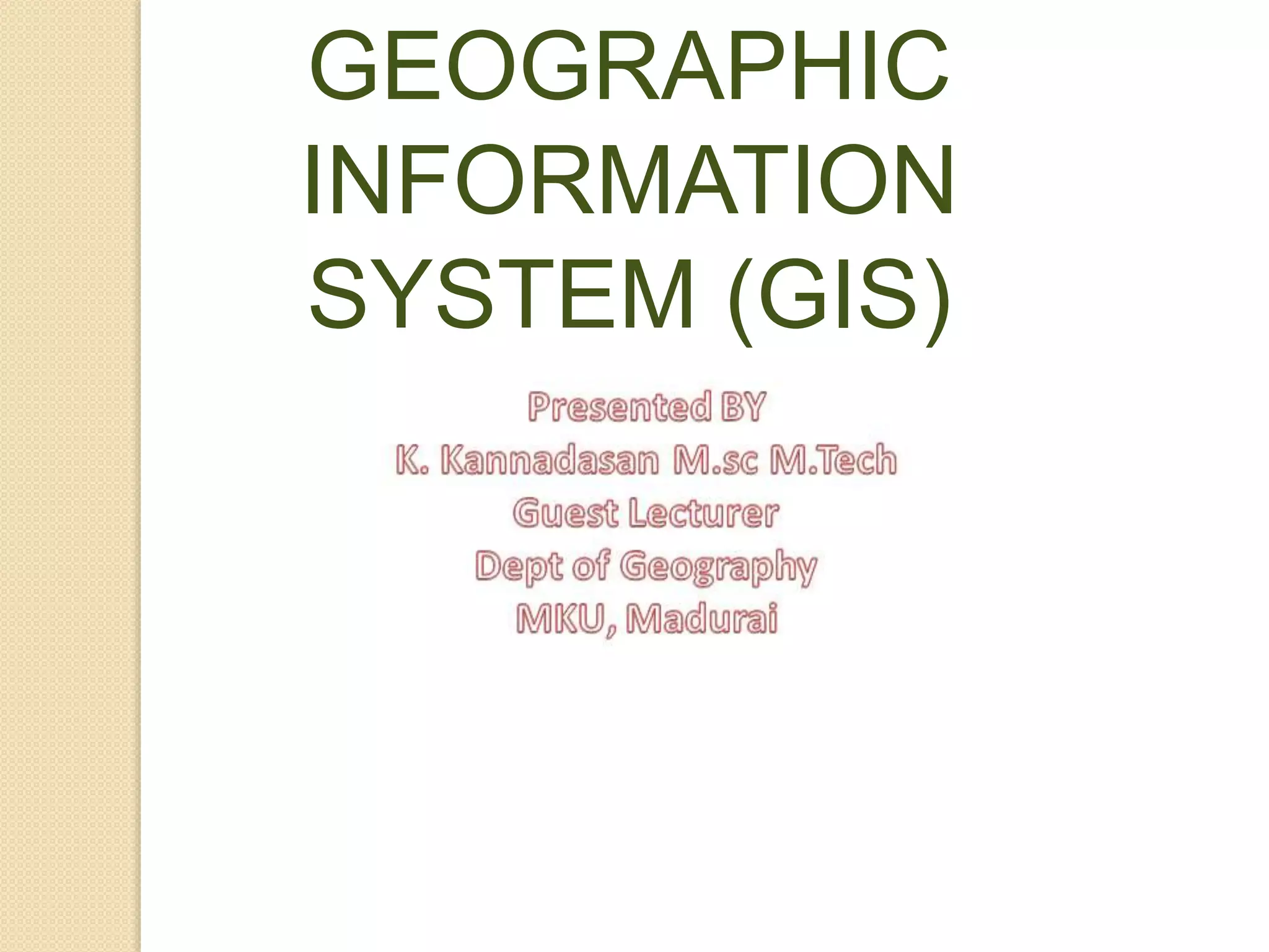 Gis application | PPTX