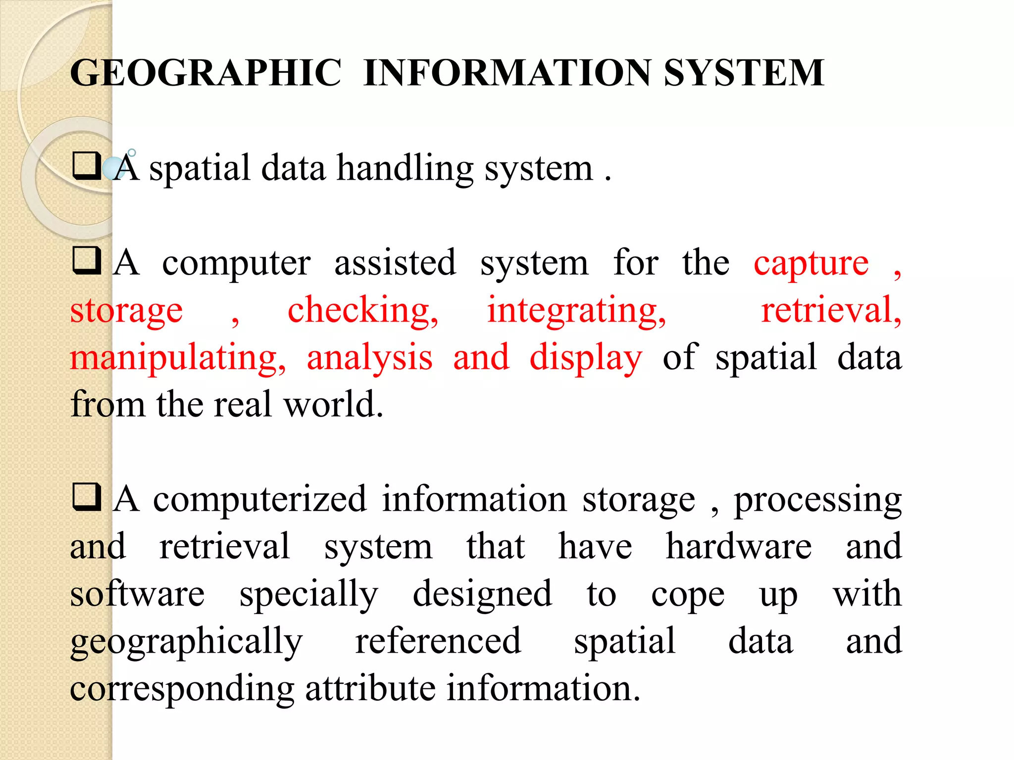 Gis application | PPTX