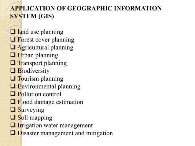 Gis application | PPTX