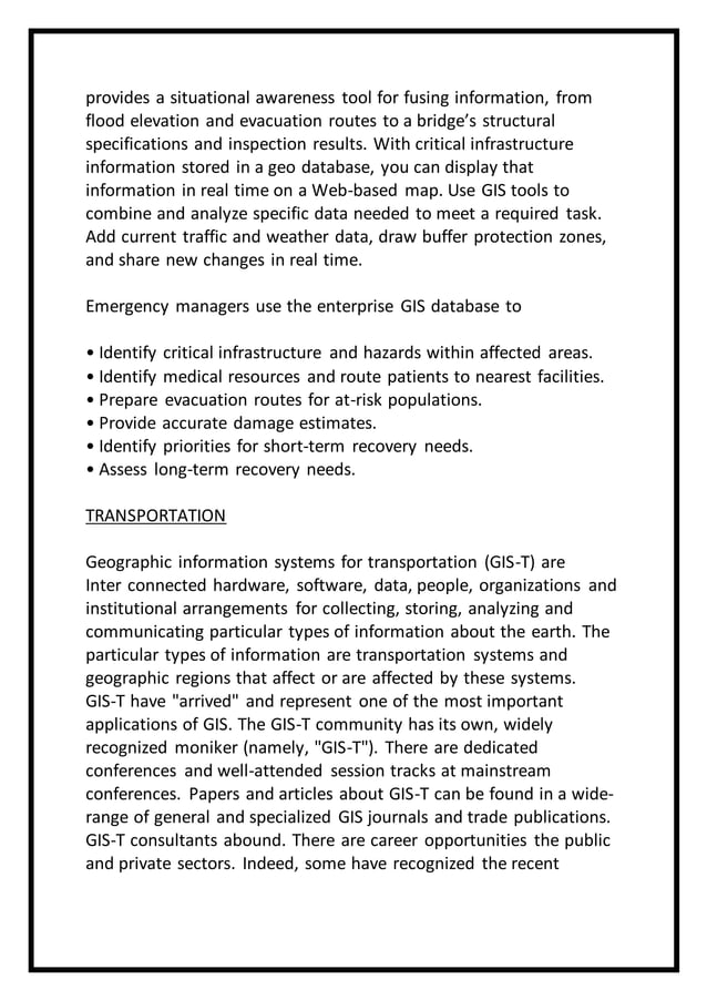 Gisapplicationincivilengineering 140227110022-phpapp02 | PDF