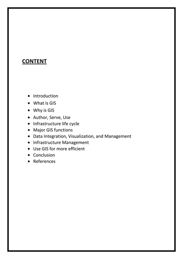 Gis application in civil engineering | DOCX