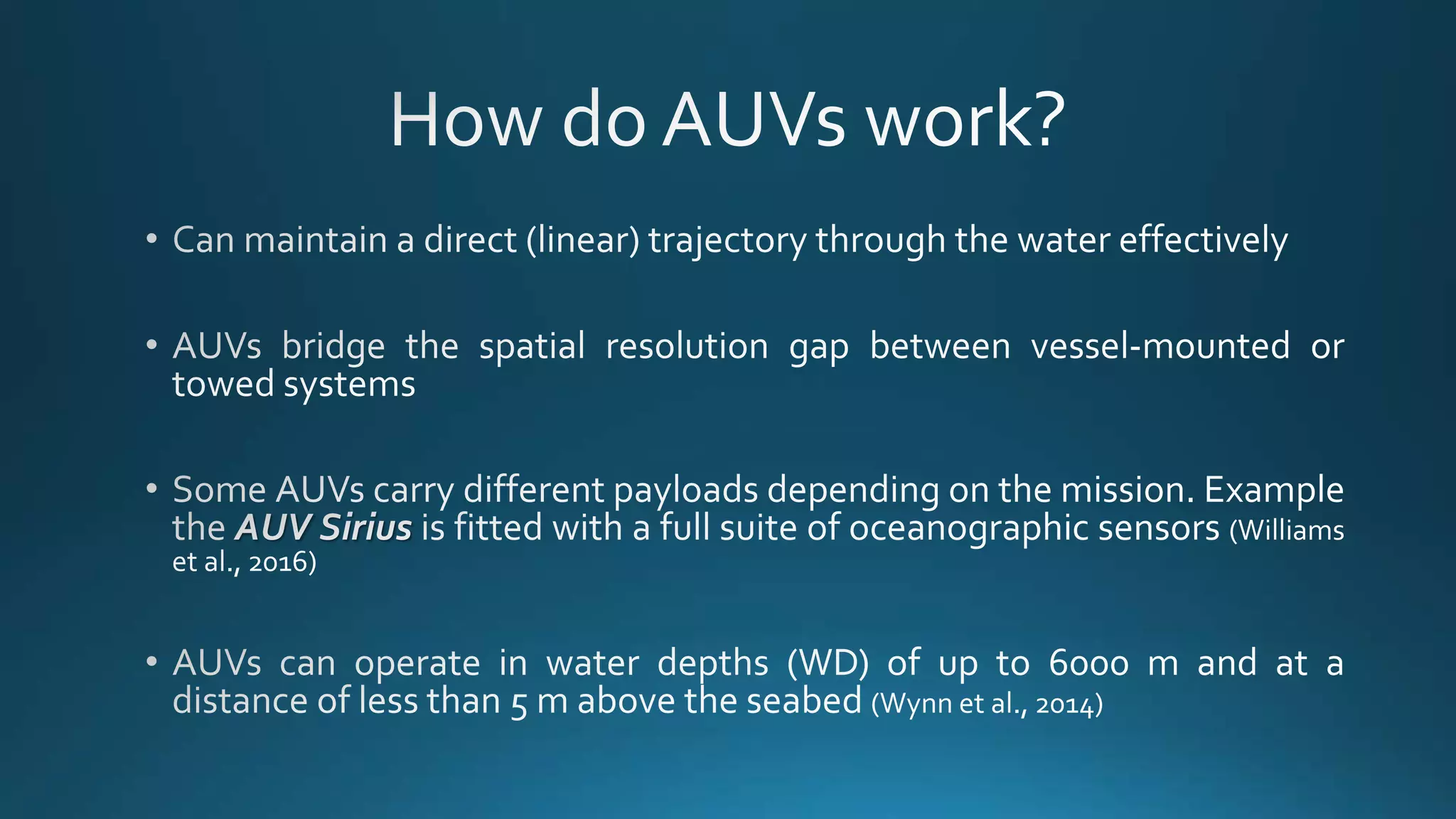 GIS Applications of Autonomous Underwater Vehicles (AUVs) in marine ...