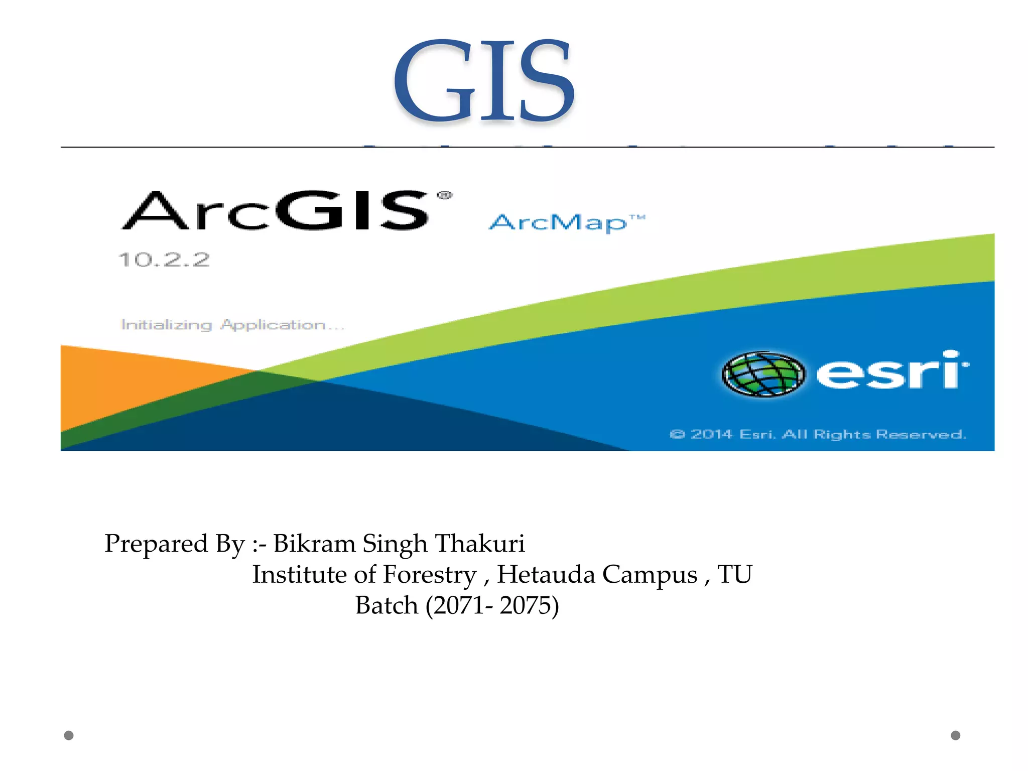 Gis application tutorial | PPT