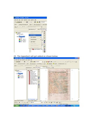 Gis arc map& georeferencing-arcgis | PDF