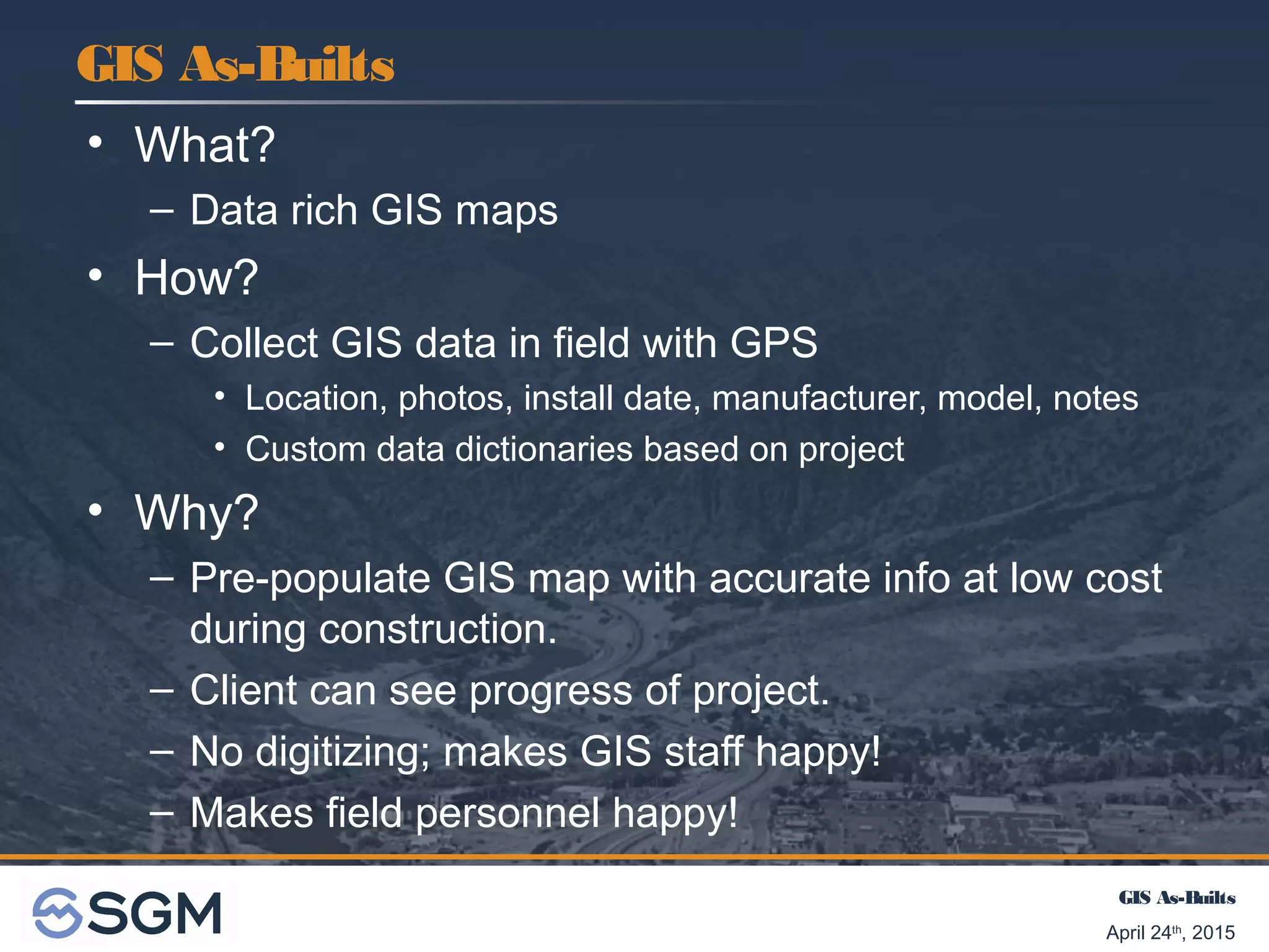 GIS As-Builts - How & Why | PPT