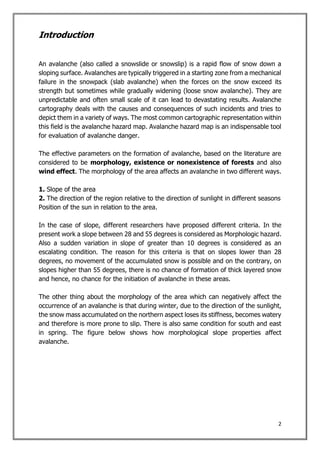 Gis avalanche hazard report daniel | PDF | Weather | Science