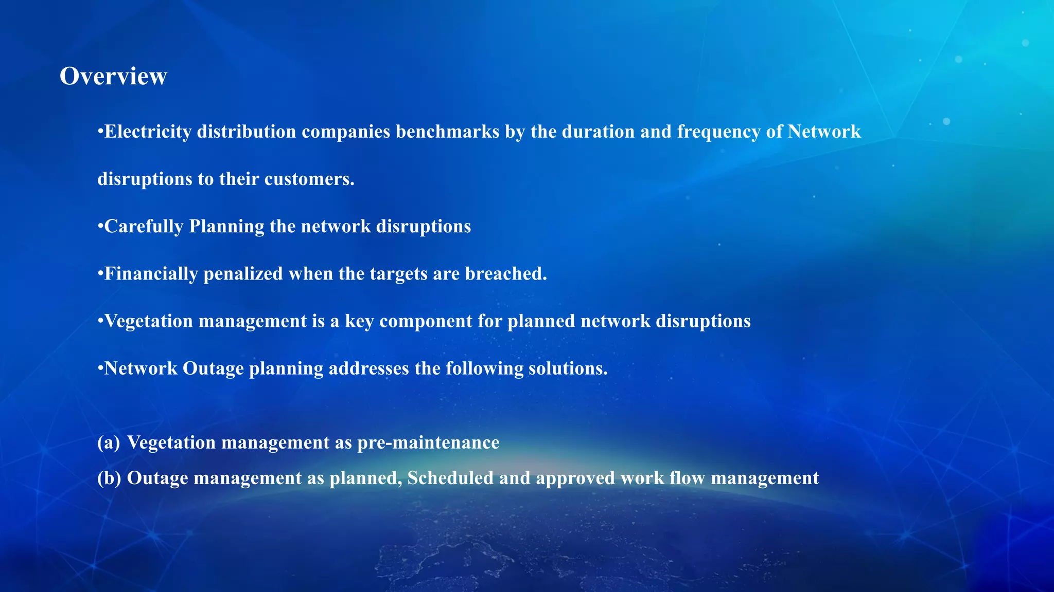 GIS based network outage planning and scheduling system | PPT