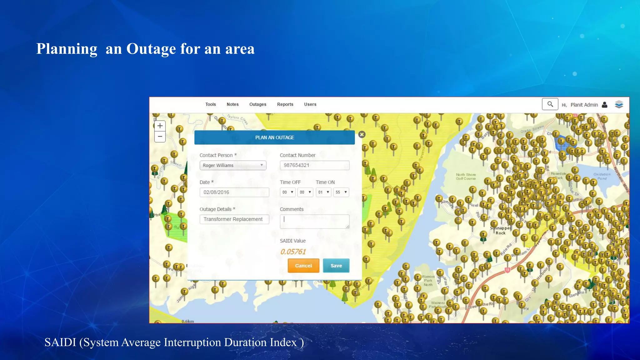 GIS based network outage planning and scheduling system | PPT