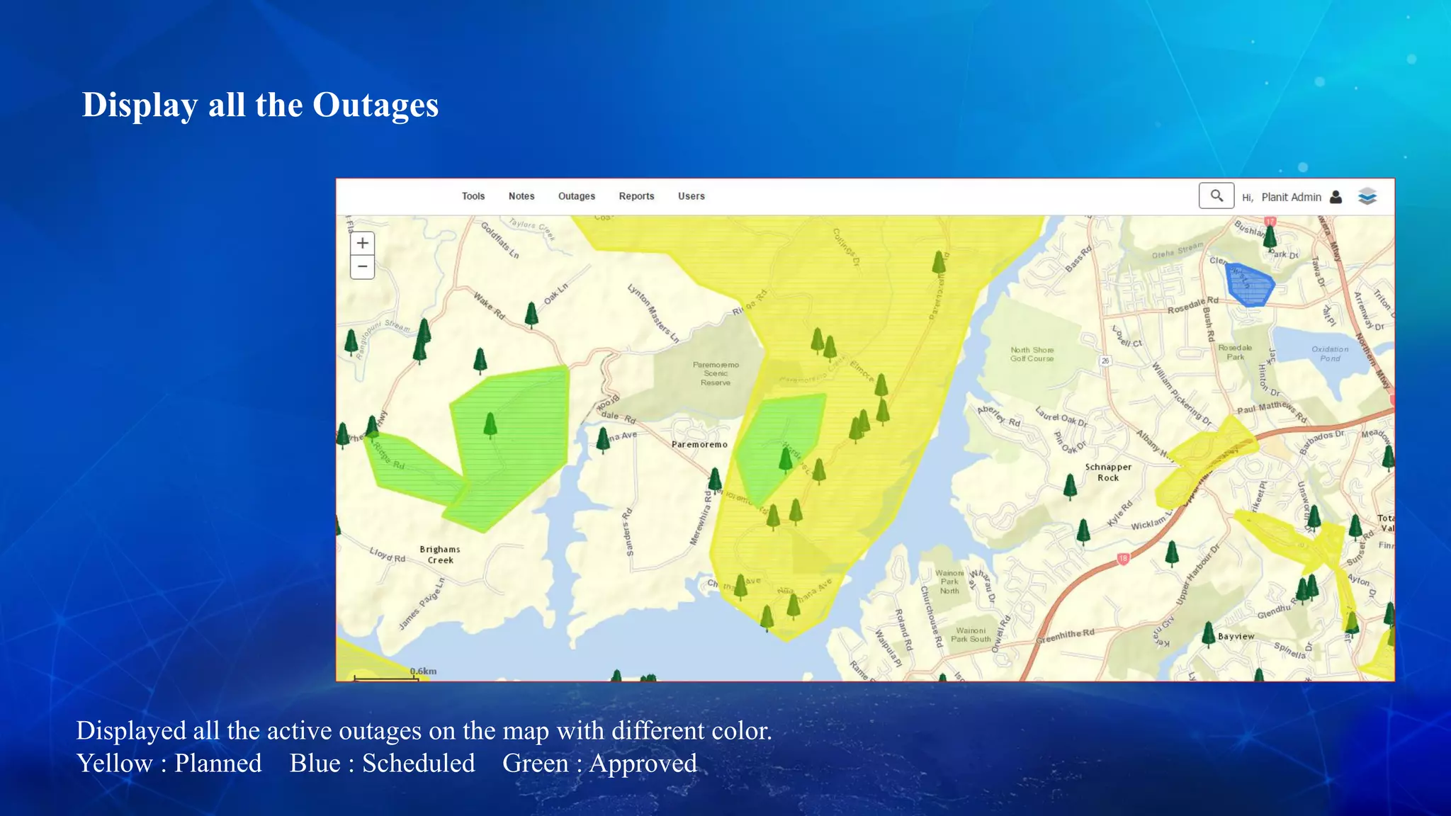 GIS based network outage planning and scheduling system | PPT