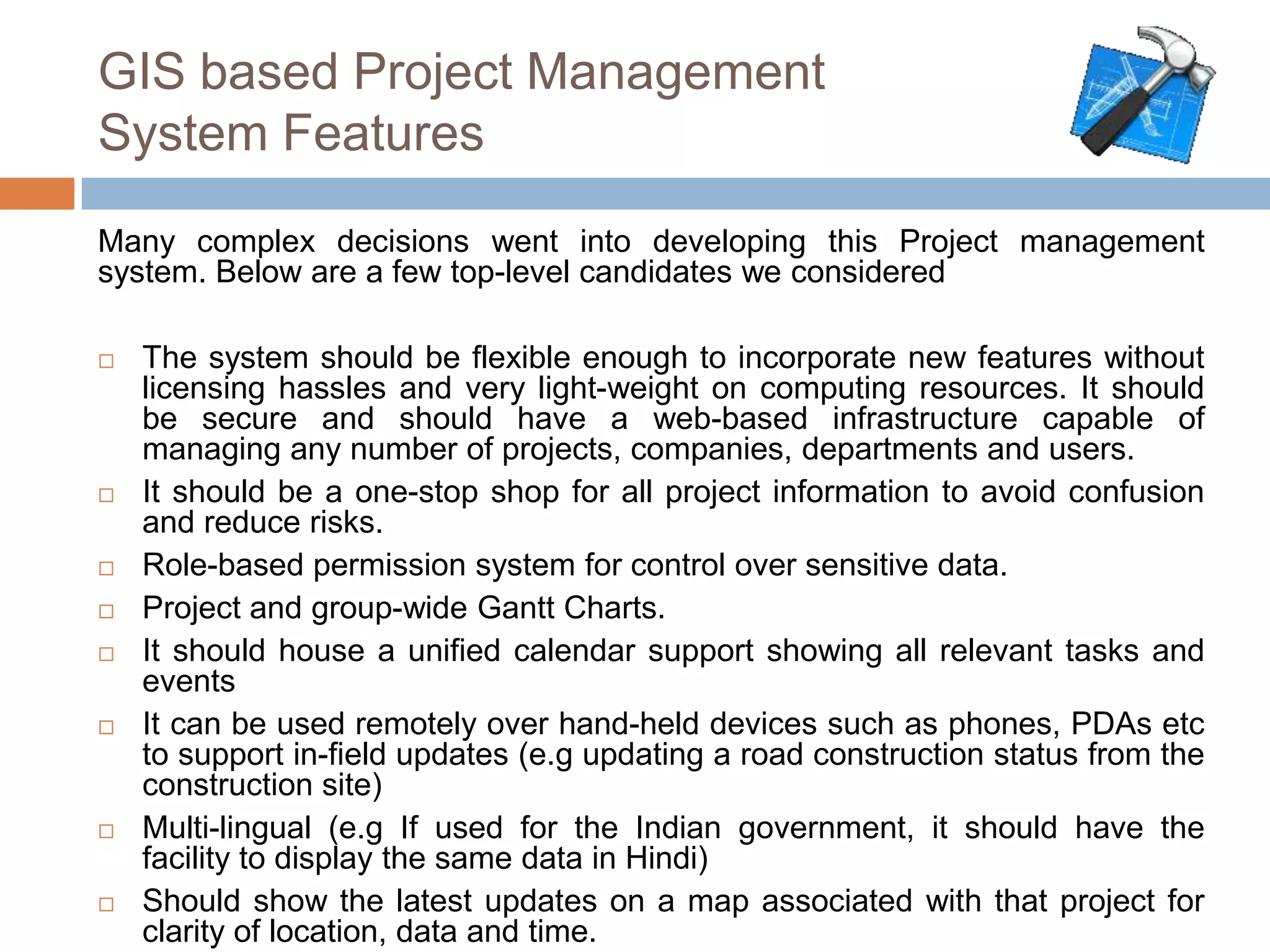 GIS Based Project Planning and Management | PPTX