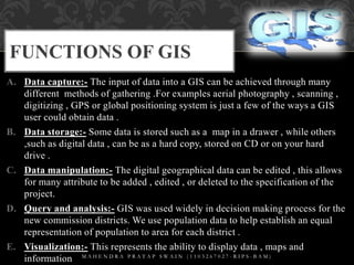 GEOGRAPHICAL INFORMATION SYSTEM (GIS) | PPT