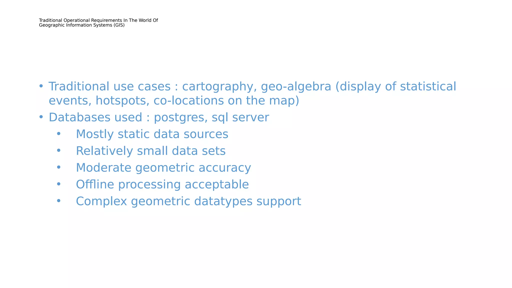 Gis capabilities on Big Data Systems | PDF