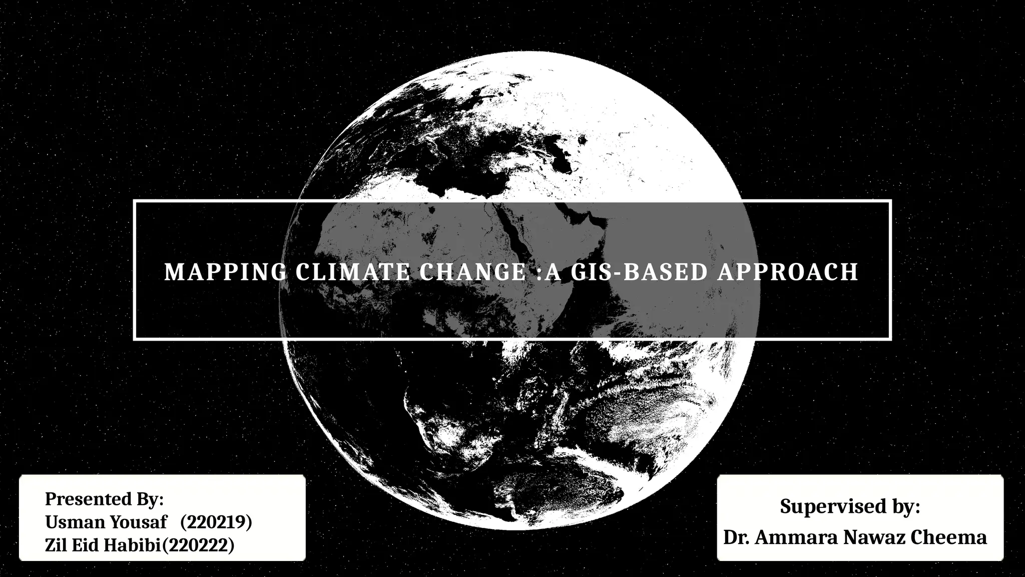 GIS climate change...a changing weather effects on environmnt | PPTX