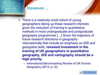 "gis us a clue" - quantitative methods teaching in geography | PPT