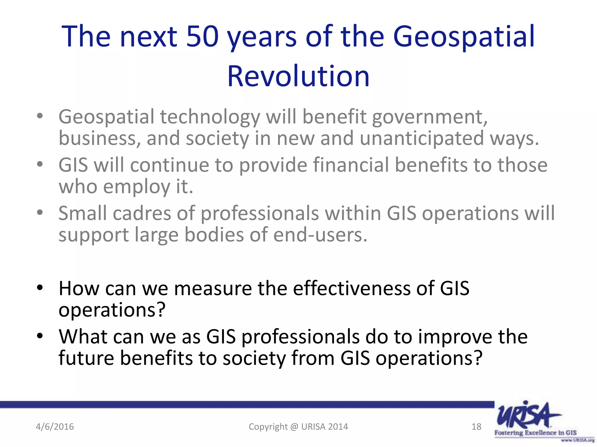 The GIS Capability Maturity Model Maximize Benefits from Enterprise GIS ...