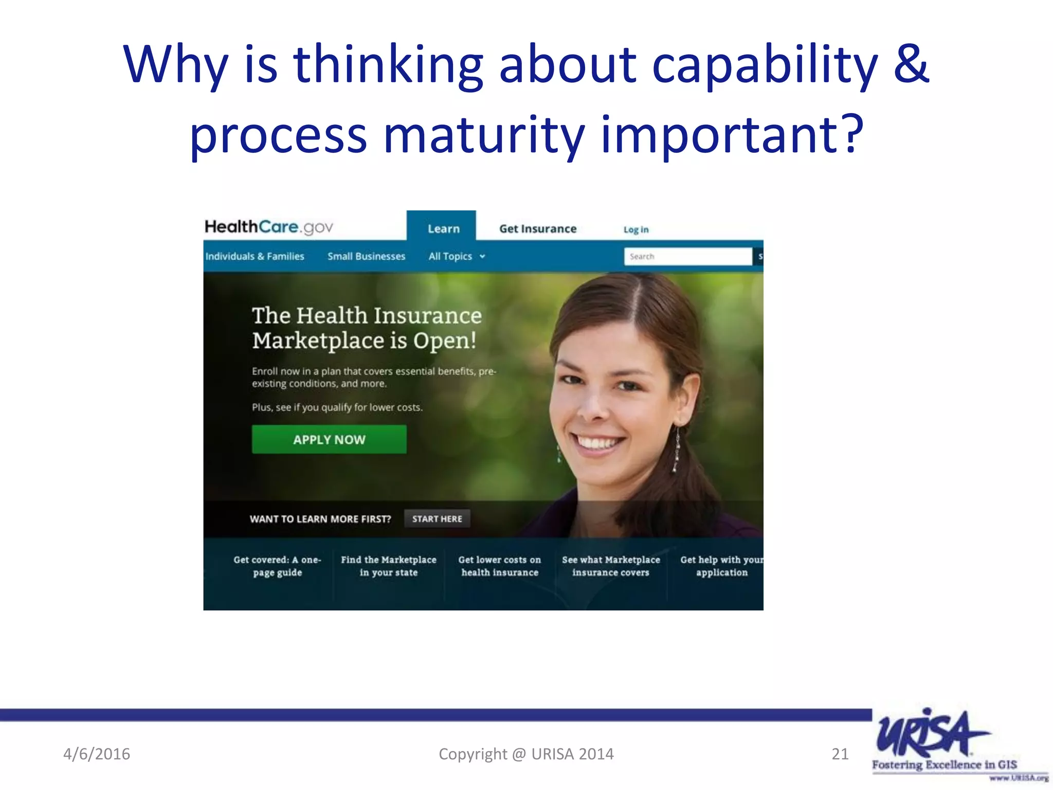 The GIS Capability Maturity Model Maximize Benefits from Enterprise GIS ...
