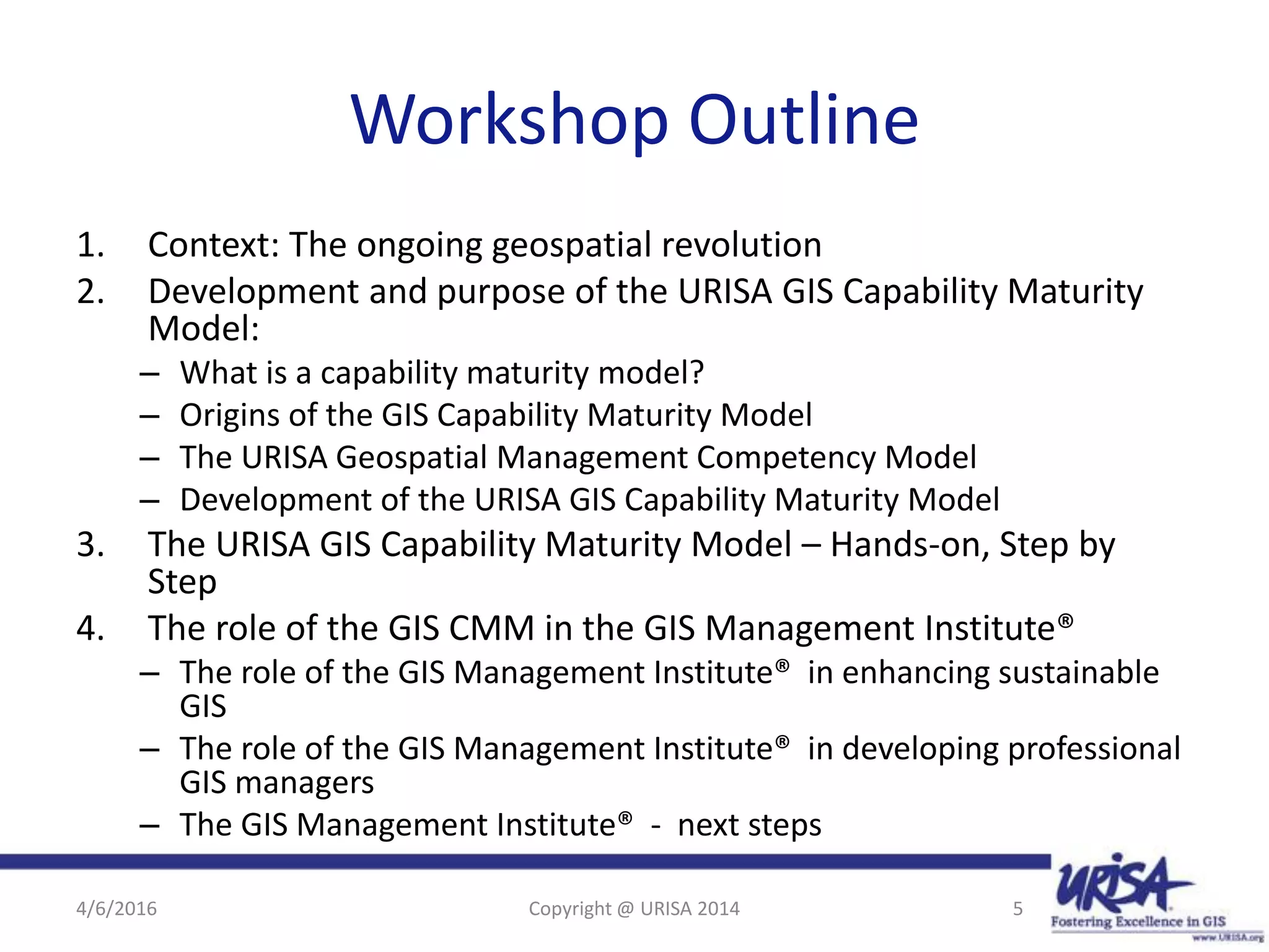 The GIS Capability Maturity Model Maximize Benefits from Enterprise GIS ...