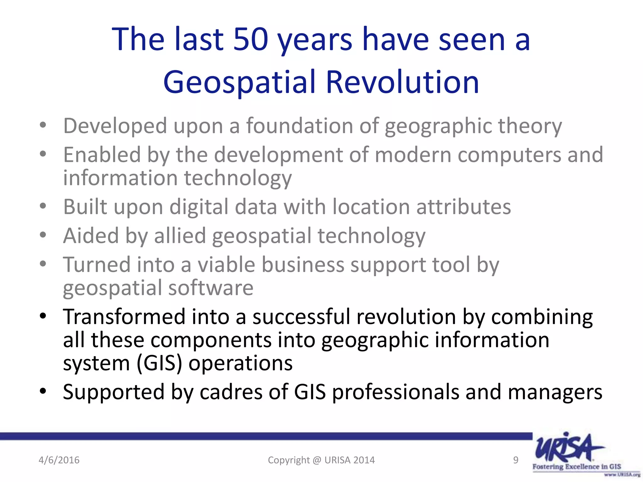 The GIS Capability Maturity Model Maximize Benefits from Enterprise GIS Operations The GIS ...