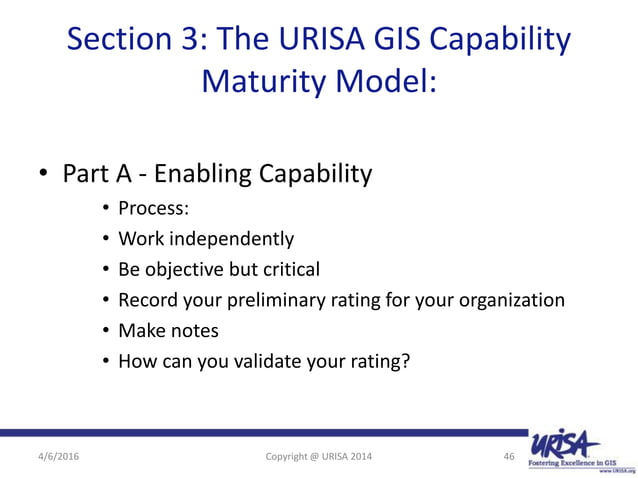 The GIS Capability Maturity Model Maximize Benefits from Enterprise GIS ...