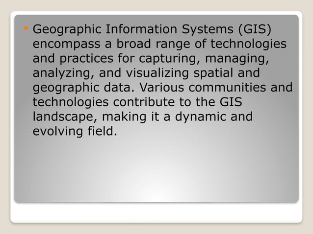 GIS COMMUNITIES.pptx , different types of gis communities | PPT