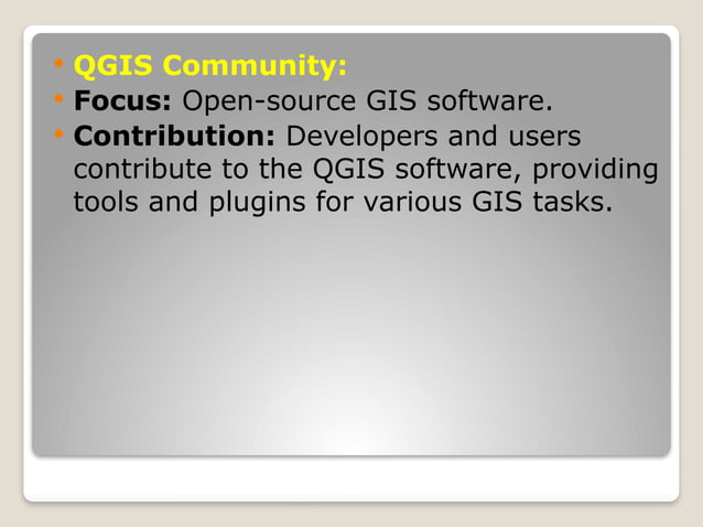 GIS COMMUNITIES.pptx , different types of gis communities | PPT
