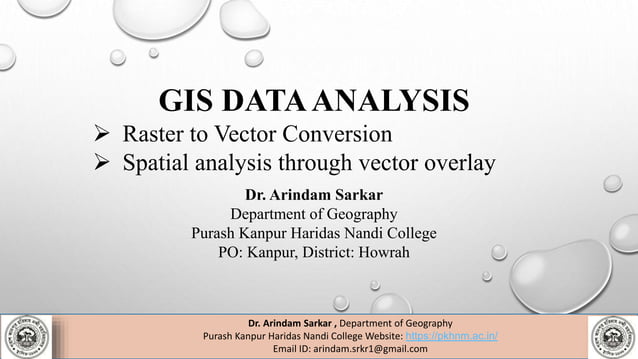 GIS data analysis | PPTX | Geography | Science