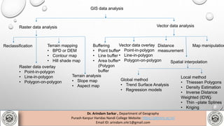 GIS data analysis | PPTX
