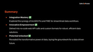 GIS & Data Integration with ArcGIS and FME: Unleashing the Potential of Data-Driven ...