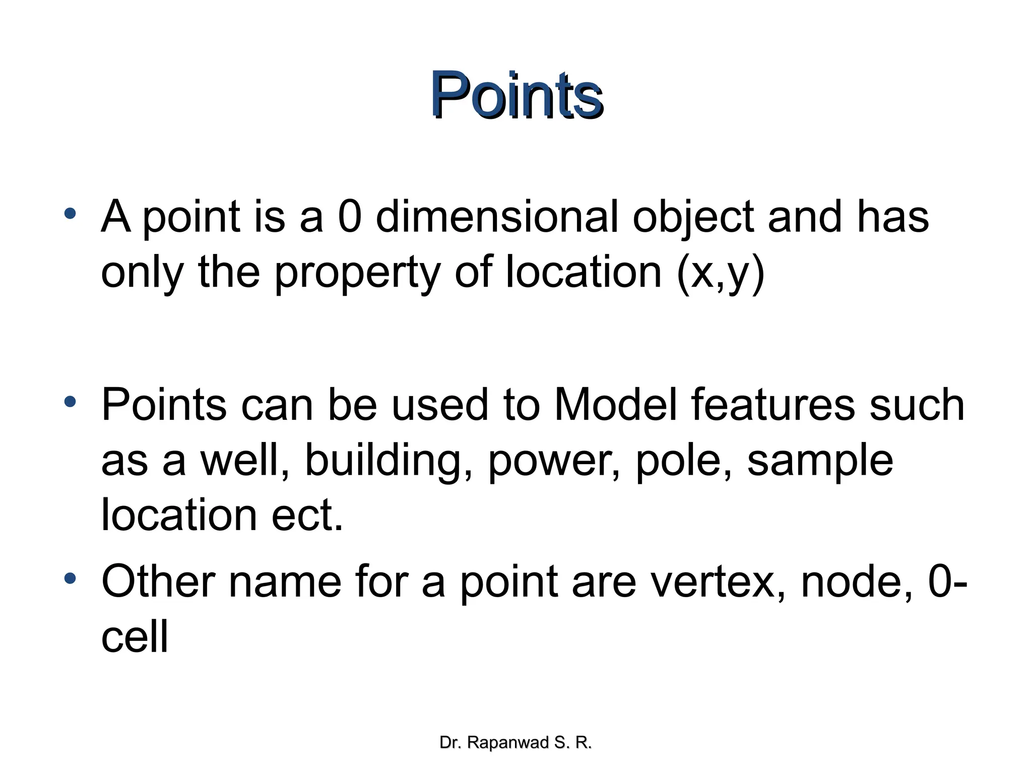 GIS_Data_models.ppt Dr. Rapanwad Sunil Ramrao | PPT