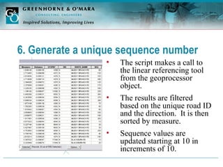 Creating A 'Smart' Linear Referencing Tool | PPT
