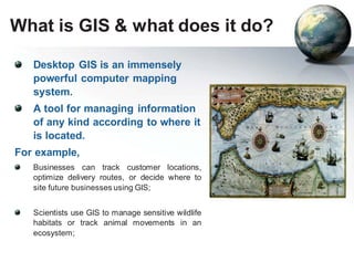 GIS Desktop and how it works. | PPT