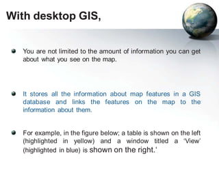 GIS Desktop and how it works. | PDF