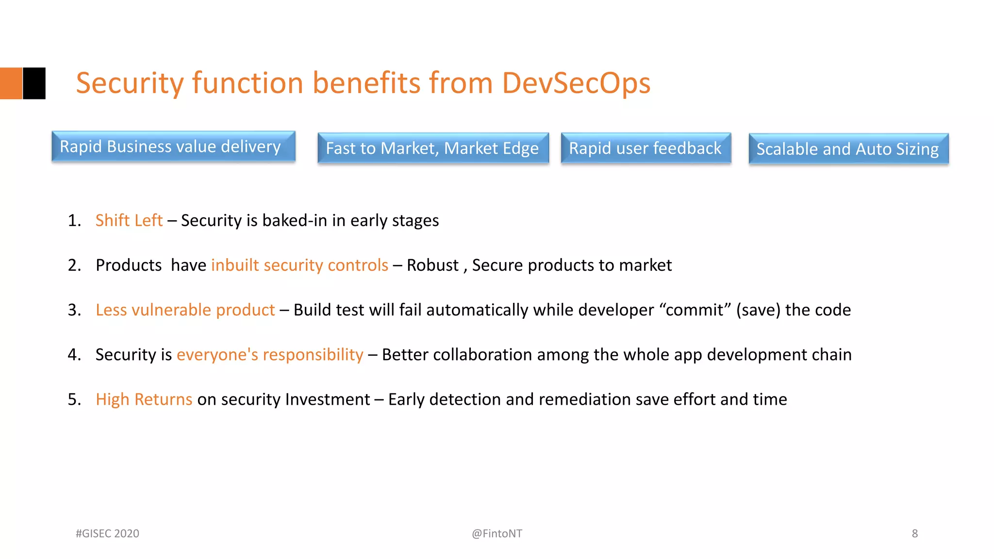 Benefits of DevSecOps | PPTX