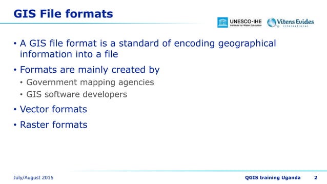 GIS file types | PPTX