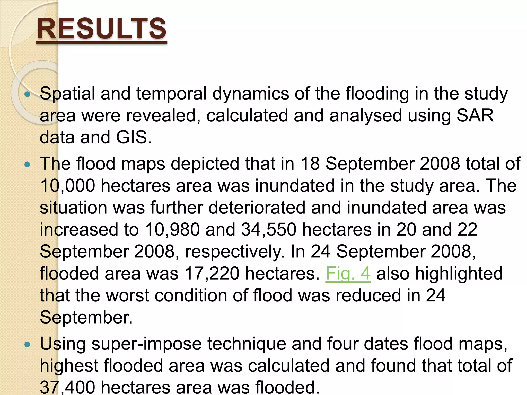 Flood risk mapping using GIS and remote sensing and SAR | PPTX