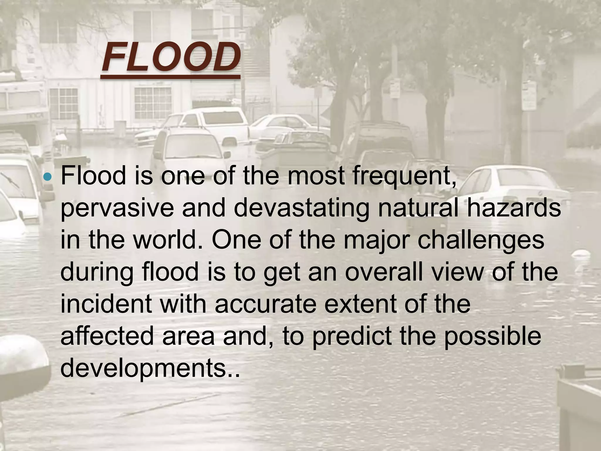 Flood risk mapping using GIS and remote sensing and SAR | PPTX
