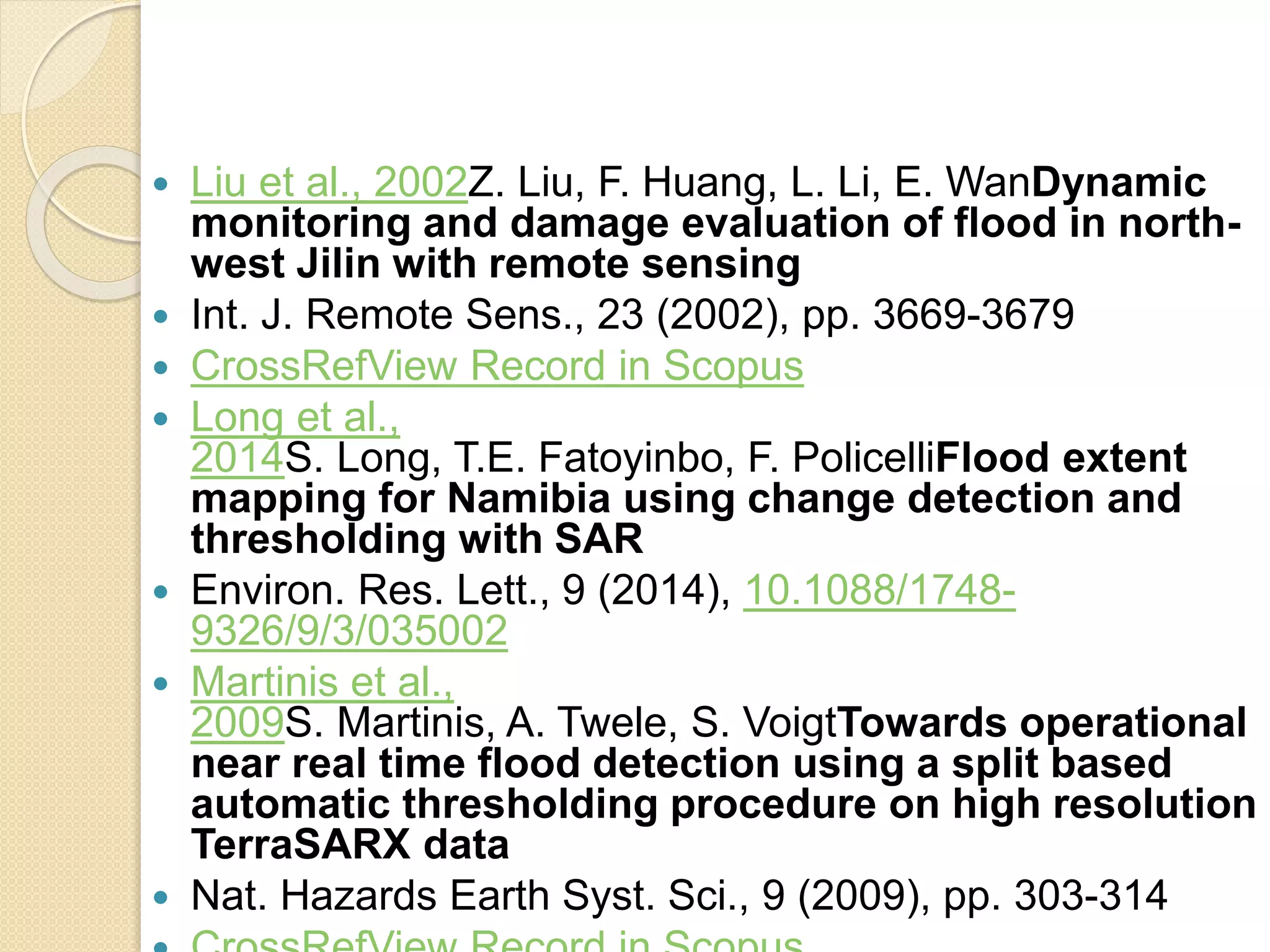 Flood risk mapping using GIS and remote sensing and SAR | PPTX