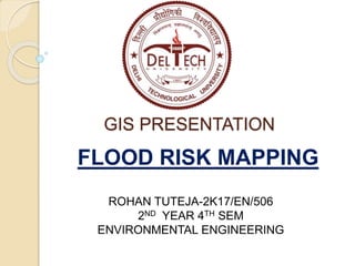 Flood risk mapping using GIS and remote sensing and SAR | PPTX