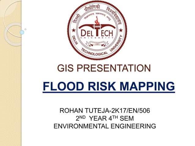 Flood risk mapping using GIS and remote sensing and SAR | PPTX