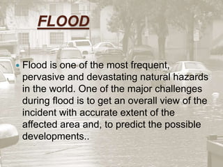 Flood risk mapping using GIS and remote sensing and SAR | PPTX