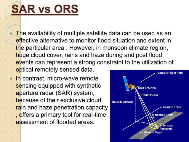 Flood Risk Mapping Using Gis And Remote Sensing And Sar Pptx