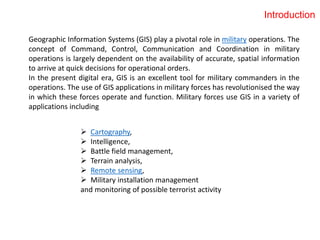 GIS for Defence | PPTX