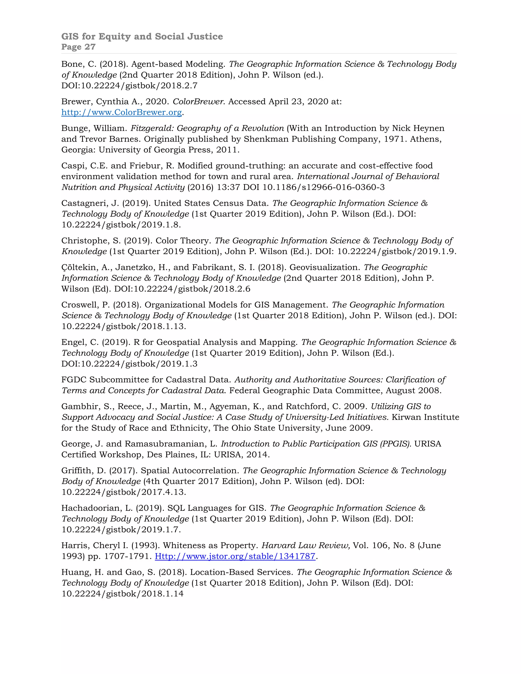 GIS for Equity & Social Justice Best Practices | PDF