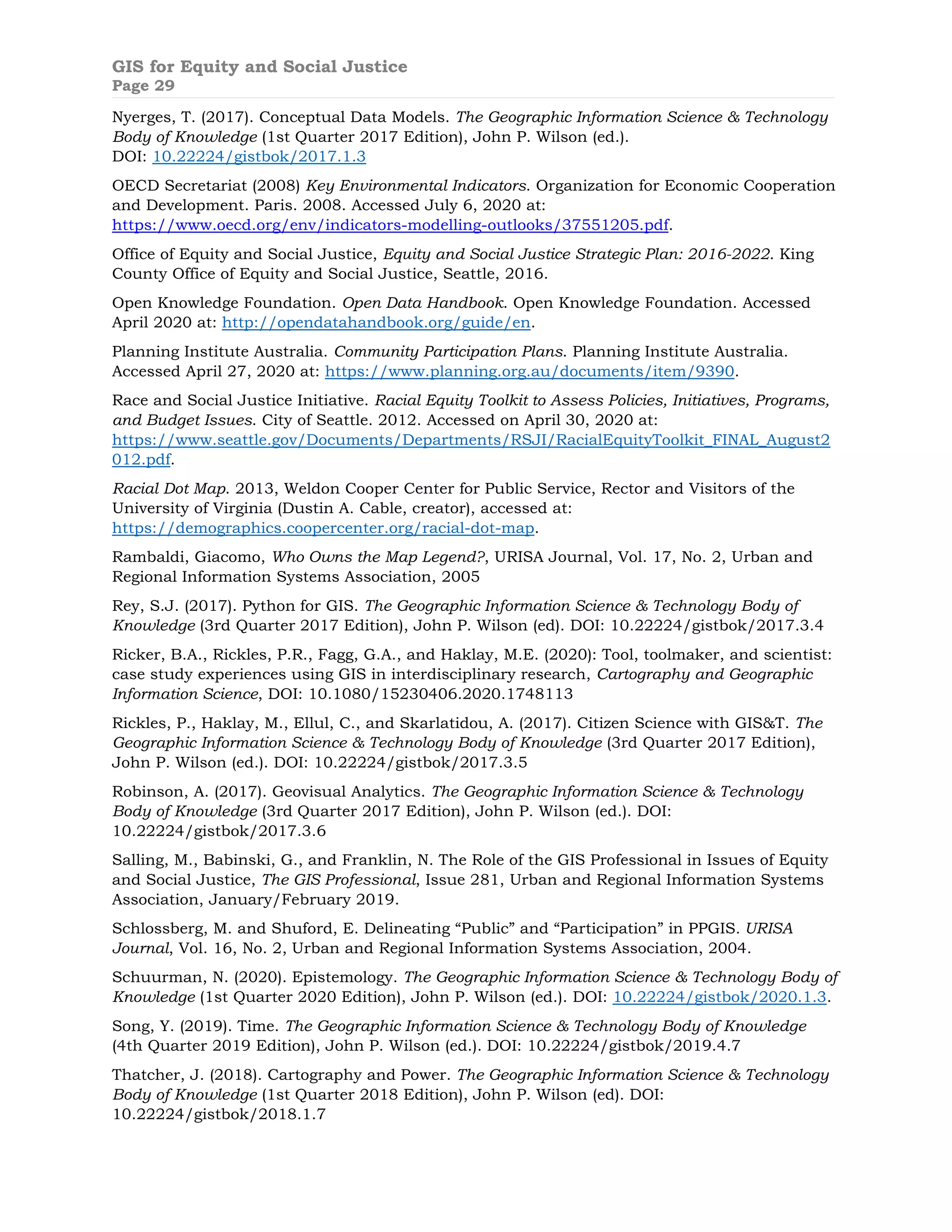 GIS for Equity & Social Justice Best Practices | PDF