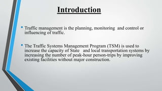 GIS for traffic management system | PPTX