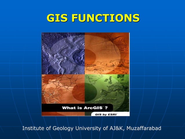 Gis functions | PPTX