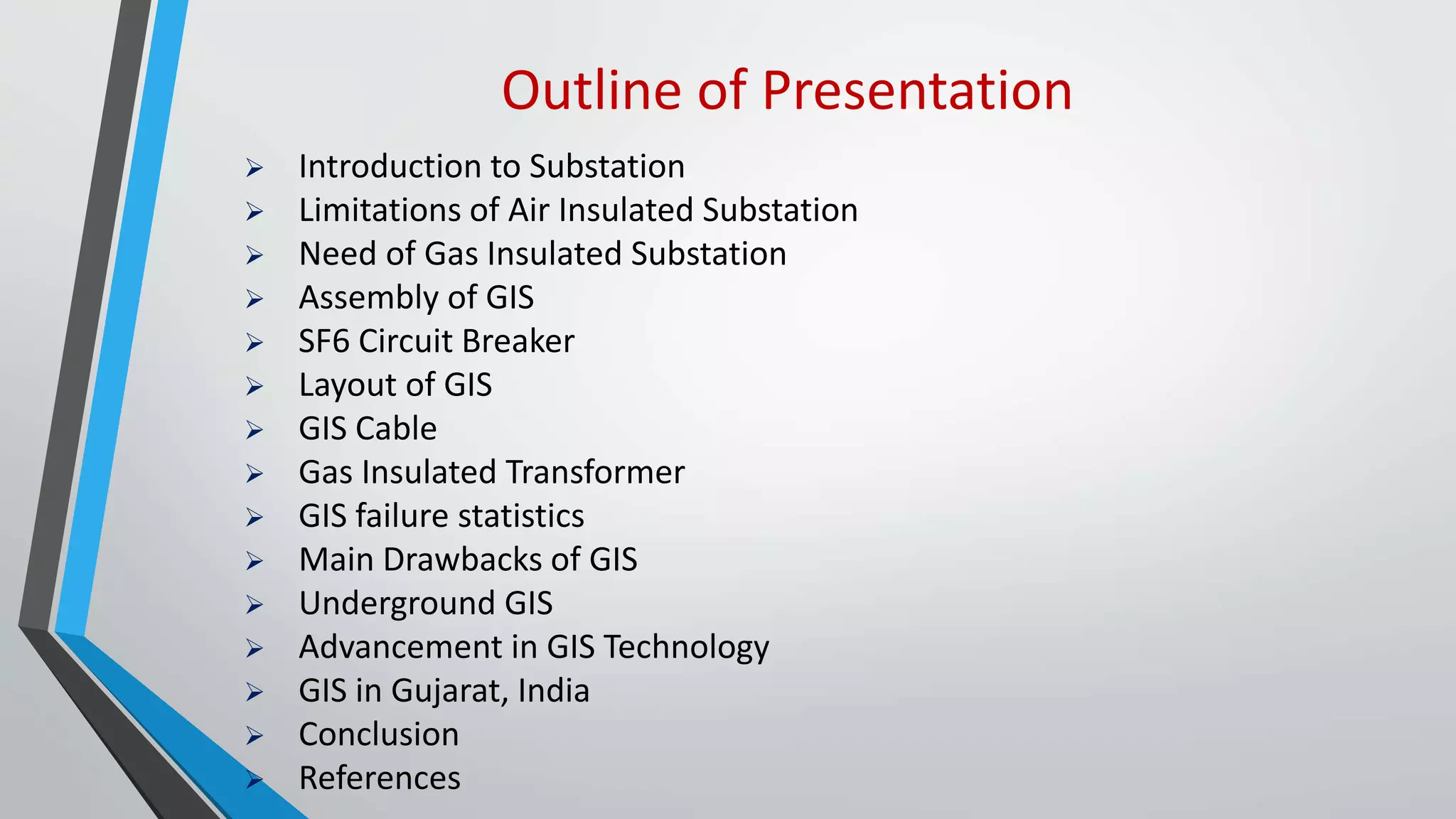 GIS (Gas-Insulated Substation) by Bharat & Shanni | PPTX