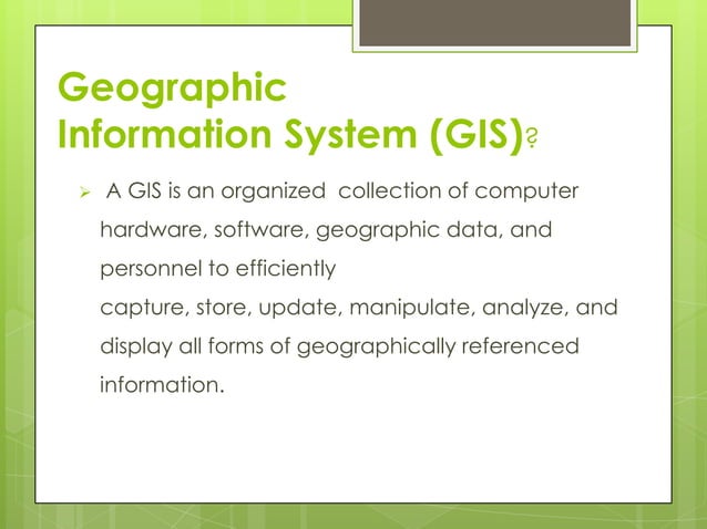 Gis (geographic information system) | PPT | Geography | Science