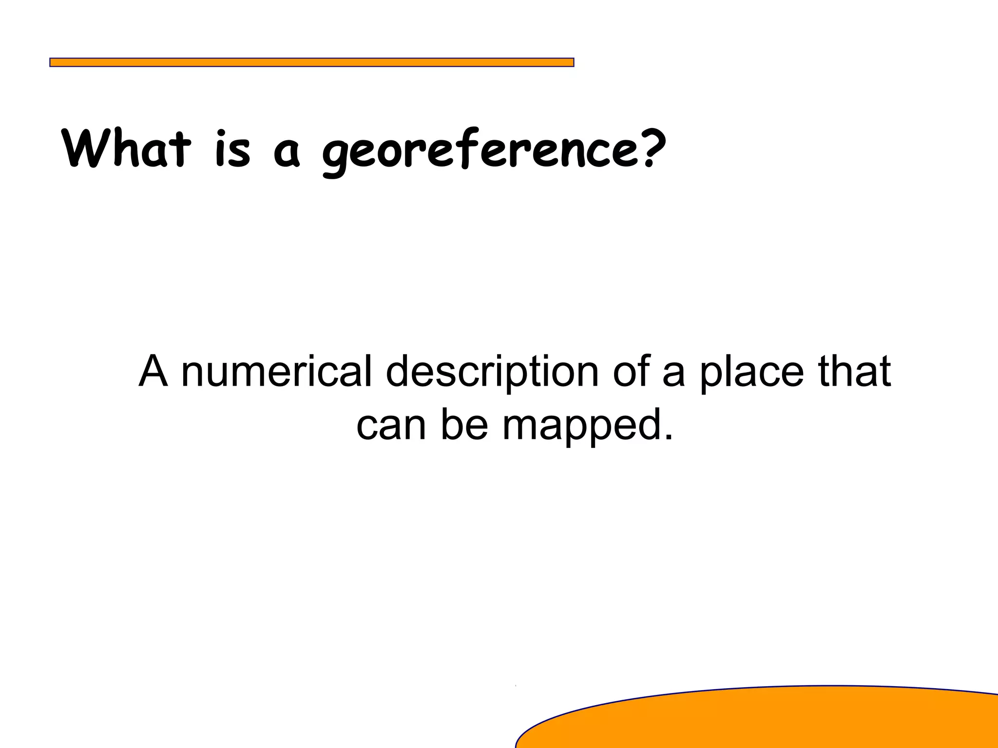 Gis georeference | PPT